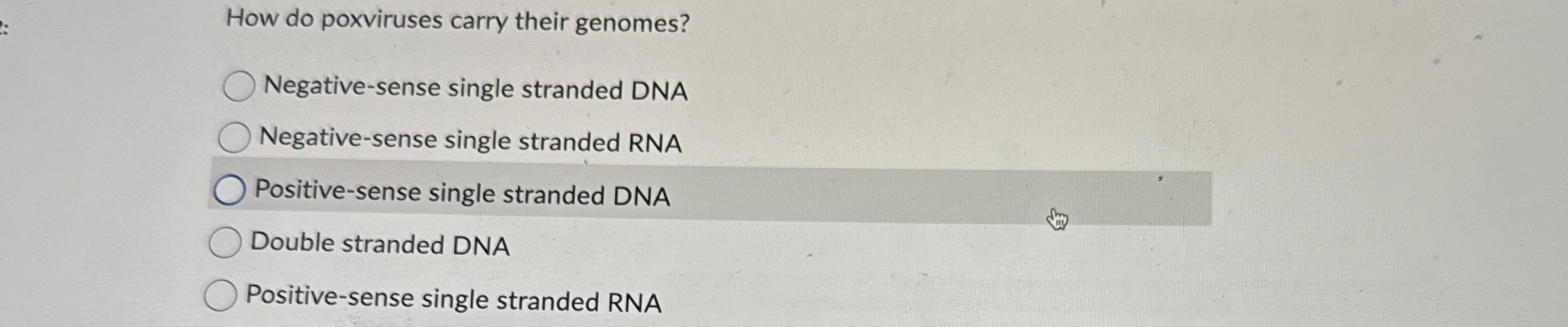Solved How do poxviruses carry their genomes?Negative-sense | Chegg.com