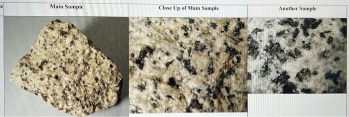 Solved Main Sample Close Up of Main Sample Another Sample | Chegg.com