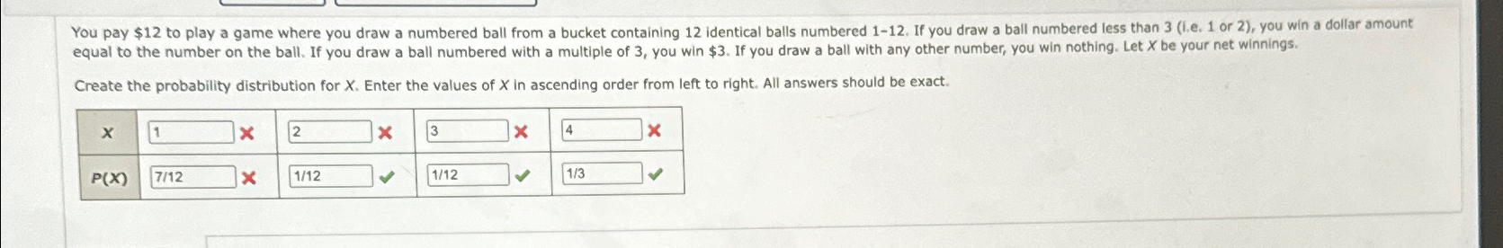Solved equal to the number on the ball. If you draw a ball | Chegg.com