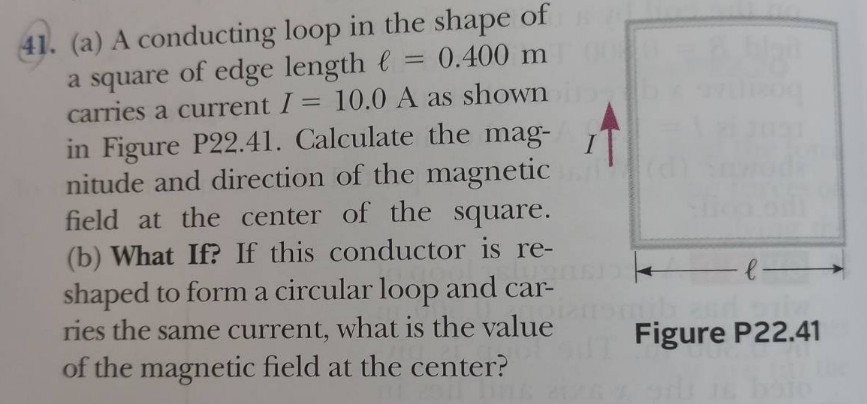 Solved A current path shaped as shown in (a) ﻿A conducting | Chegg.com