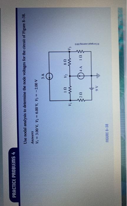 Solved PRACTICE PROBLEMS 4 Use nodal analysis to determine | Chegg.com