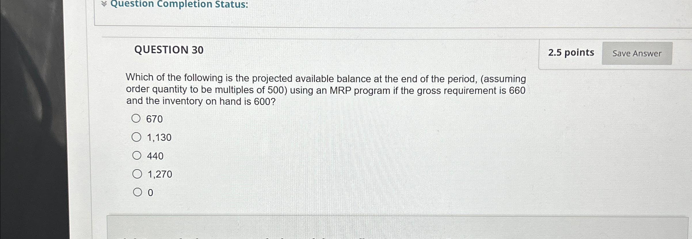 Solved Question Completion Status:QUESTION 302.5 | Chegg.com