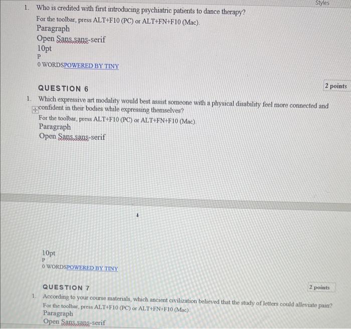 Solved 1. Who is credited with first introducing psychiatric | Chegg.com