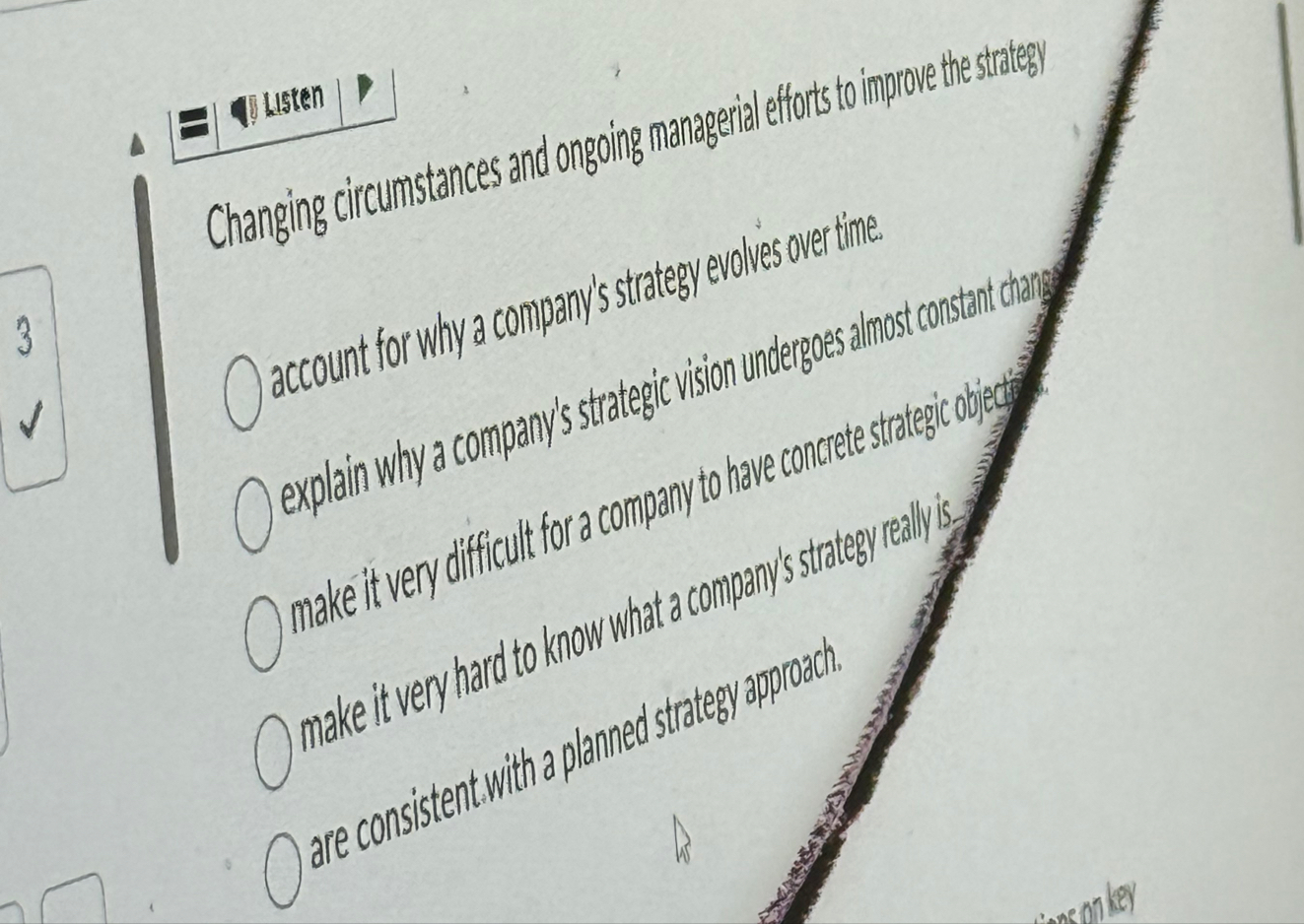 Solved Changing circumstances and ongoing managerial efforts | Chegg.com