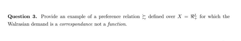 Solved Question 3. Provide an example of a preference | Chegg.com