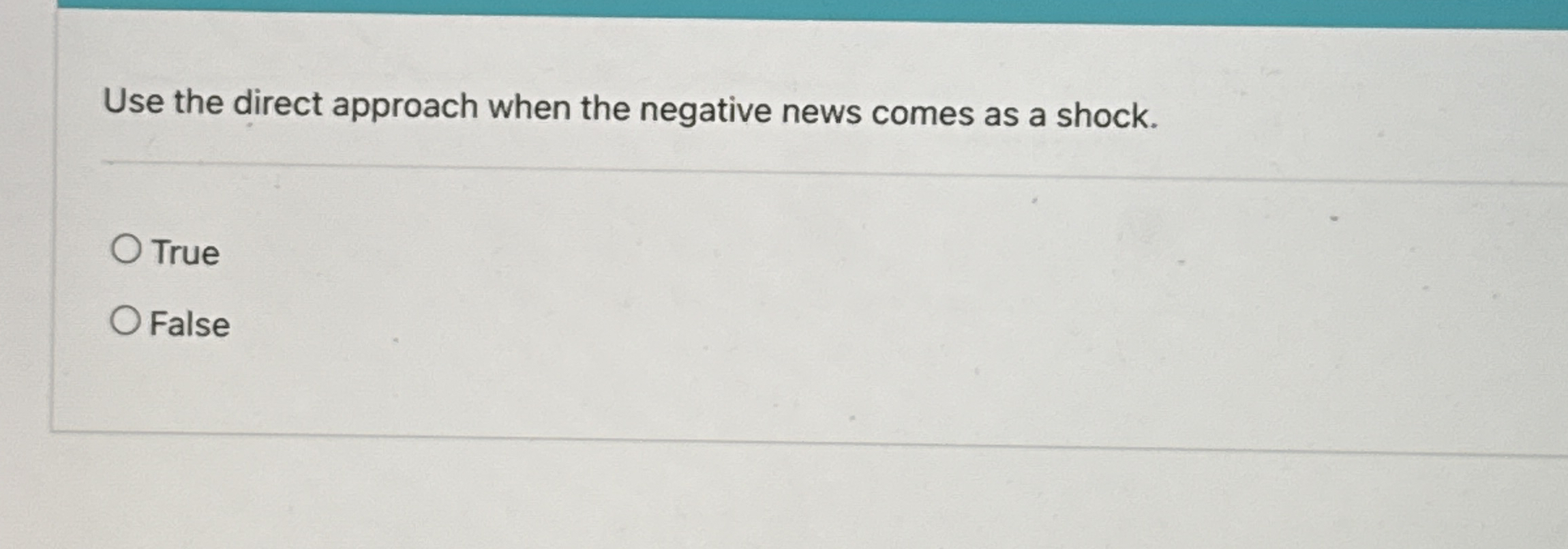 Solved Use the direct approach when the negative news comes | Chegg.com