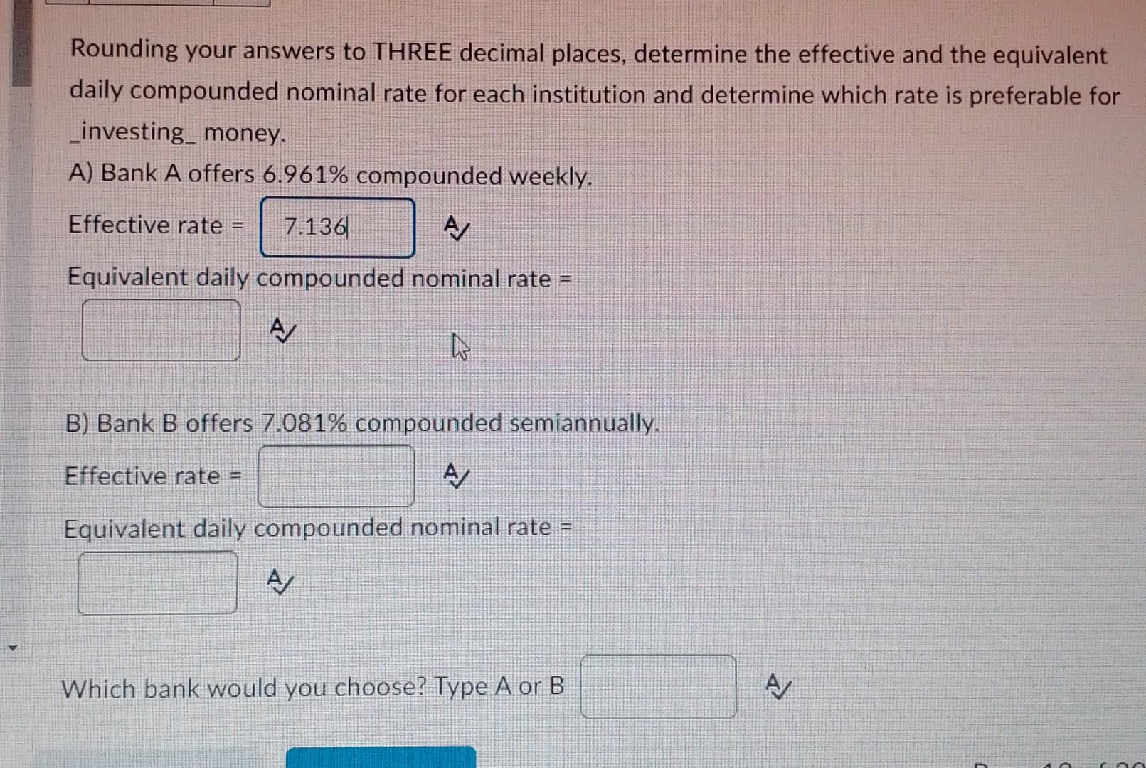 Solved Rounding your answers to THREE decimal places, | Chegg.com