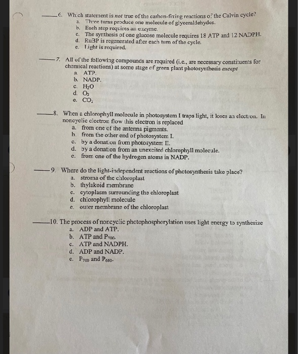 Solved Multiple Choice. .1. Chloroplasts can make | Chegg.com