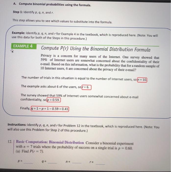 Solved DEME Objective: Compute binomial probabilities using | Chegg.com