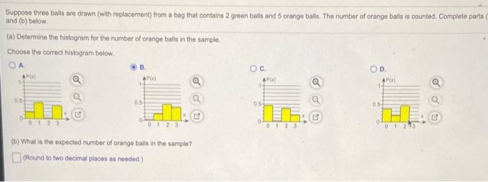 Solved Suppose three balls are drawn (with replacement) from | Chegg.com