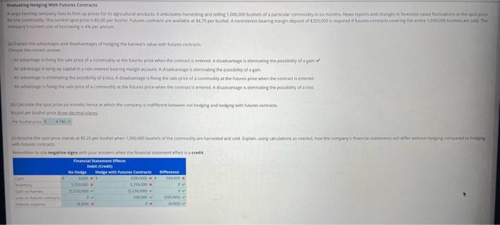 Solved Faluating Aiedpes With Futures Contracts | Chegg.com