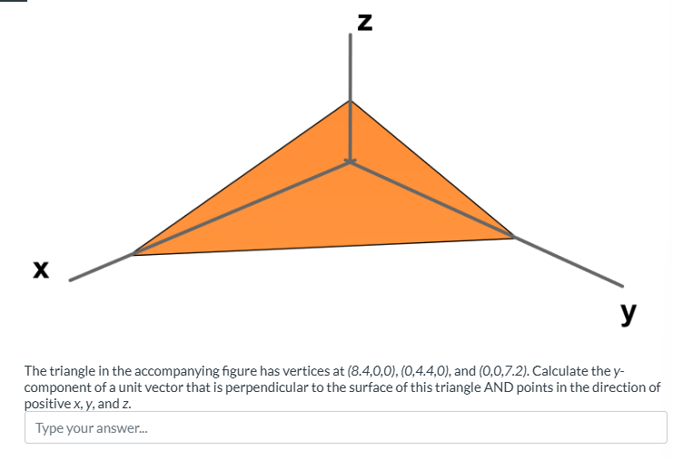 Solved The triangle in the accompanying figure has vertices | Chegg.com
