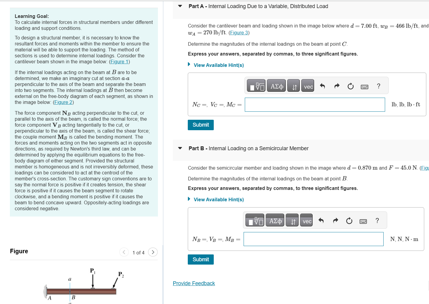 Consider the cantilever beam and loading shown in the | Chegg.com