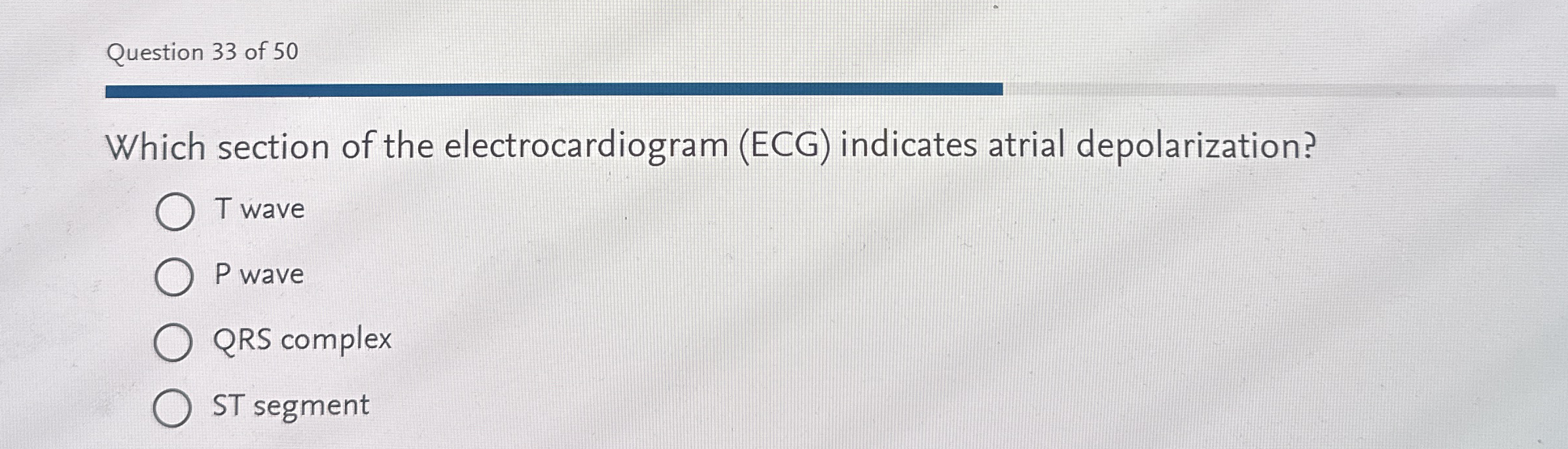 Solved Question 33 ﻿of 50Which section of the | Chegg.com