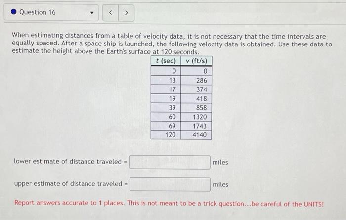 Solved Question 16 When estimating distances from a | Chegg.com