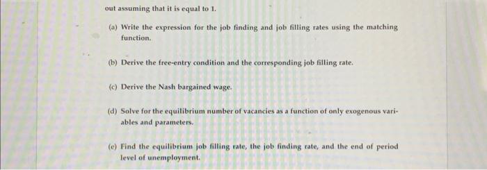 Solved 4. Static 2-sided Search and Matching Model | Chegg.com
