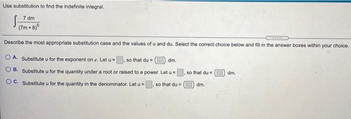Solved The following integral may be solved using | Chegg.com