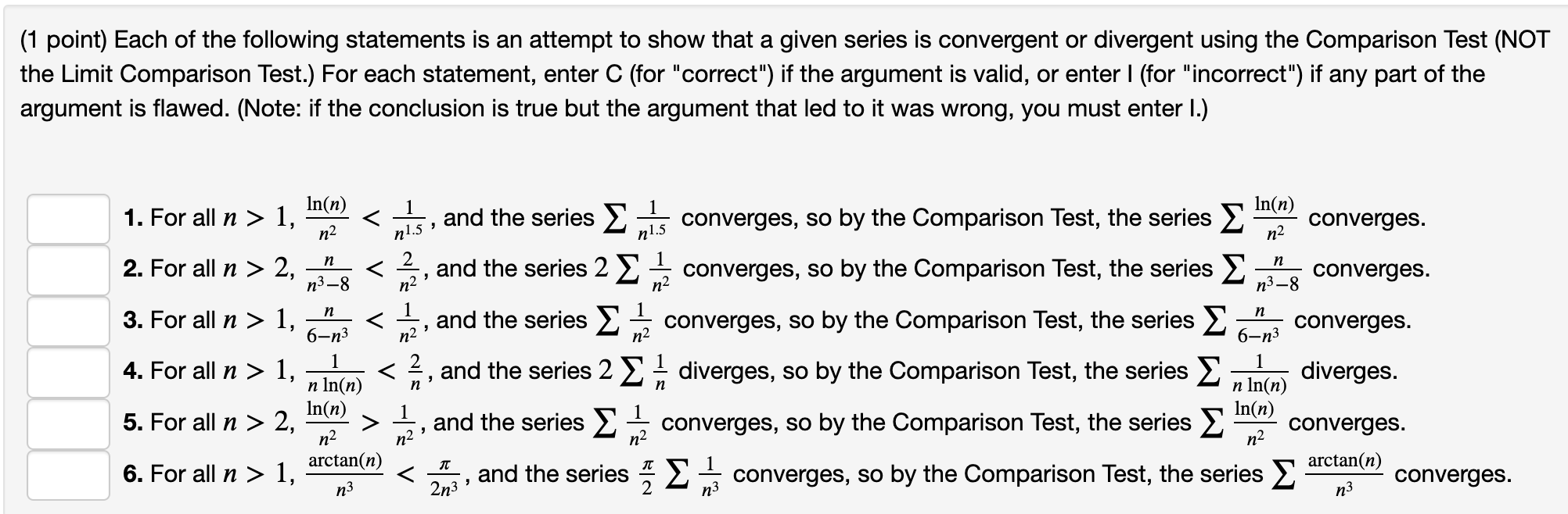 Solved For all n>1,ln(n)n2