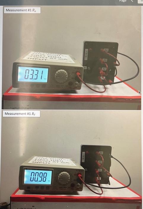 Solved 1. Data record from provided photos for Measurement | Chegg.com