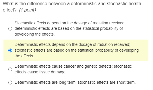 Solved What is the difference between a deterministic and | Chegg.com