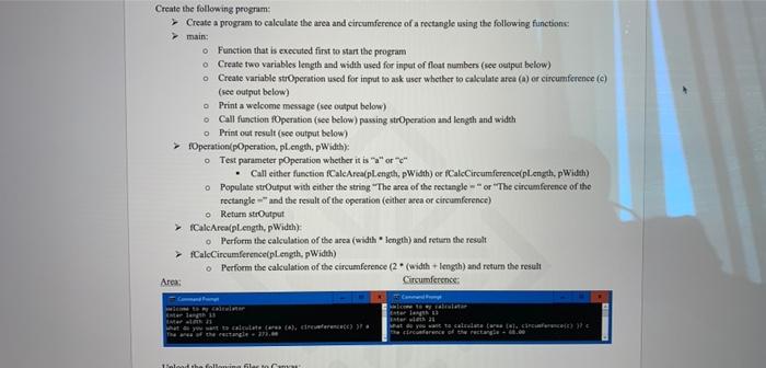 Solved Create the following program: Create a program to | Chegg.com