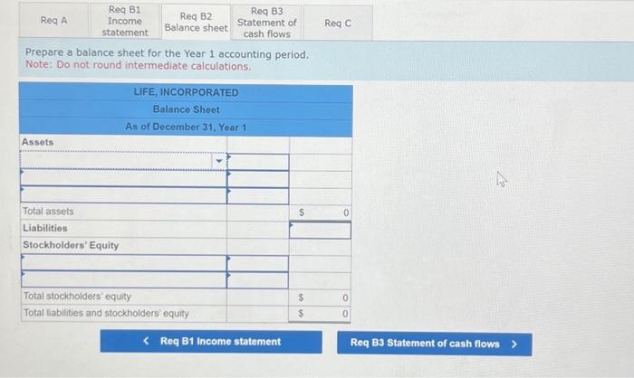 Solved Prepare an income statement for the Year 1 accounting | Chegg.com