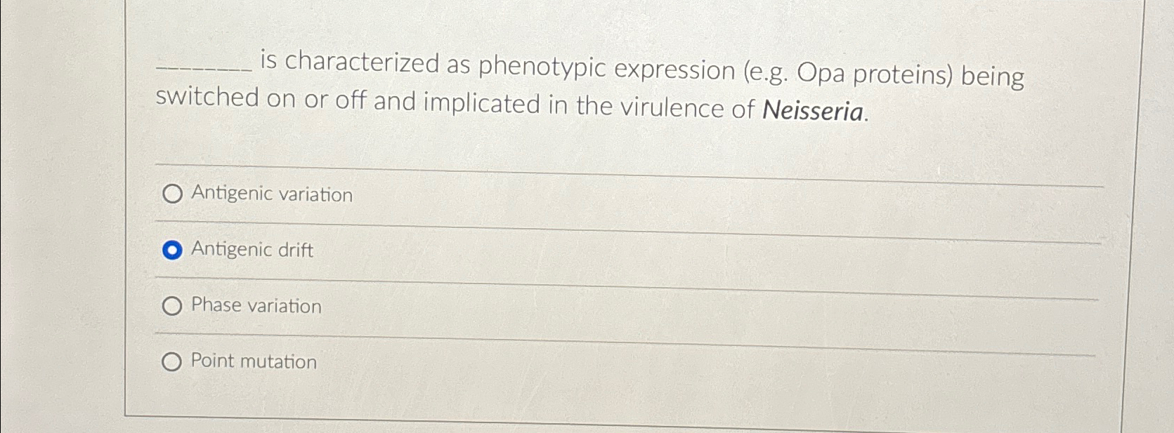 Solved is characterized as phenotypic expression (e.g. ﻿Opa | Chegg.com