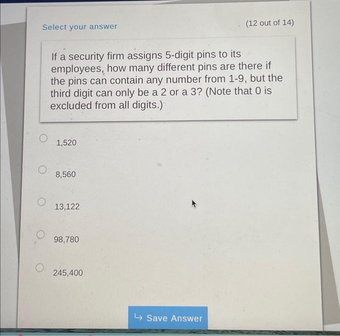 Solved Select your answer O If a security firm assigns | Chegg.com