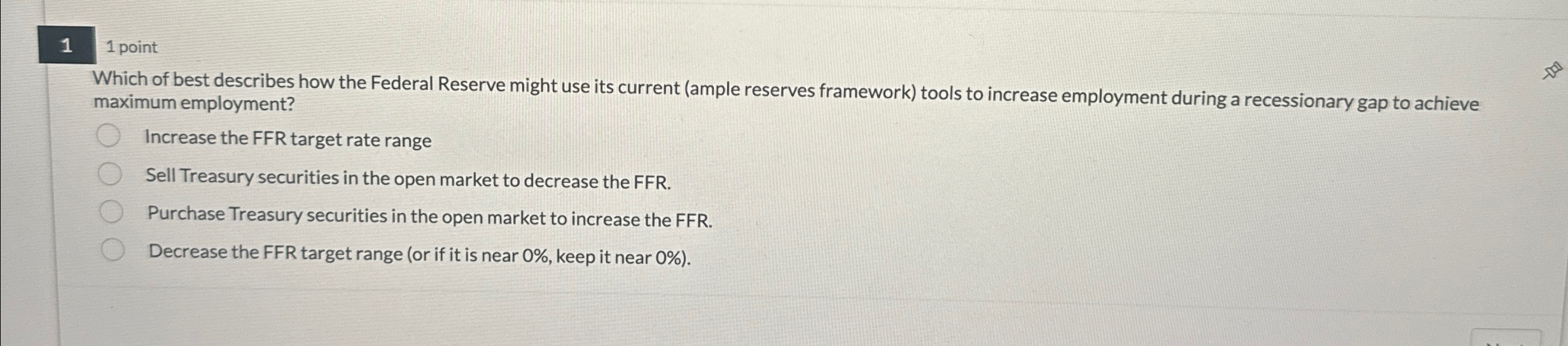 Solved 11 ﻿pointWhich of best describes how the Federal | Chegg.com