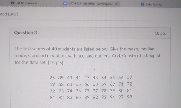 Solved TI LATTC Services MATH 227 Statistics - Dominguez | Chegg.com