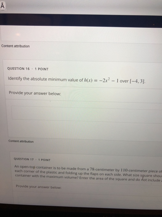 Solved Di Content attribution QUESTION 16.1 POINT Identify | Chegg.com