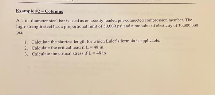 Solved Example #1 - Combined Stresses A W14x53 wide-flange | Chegg.com