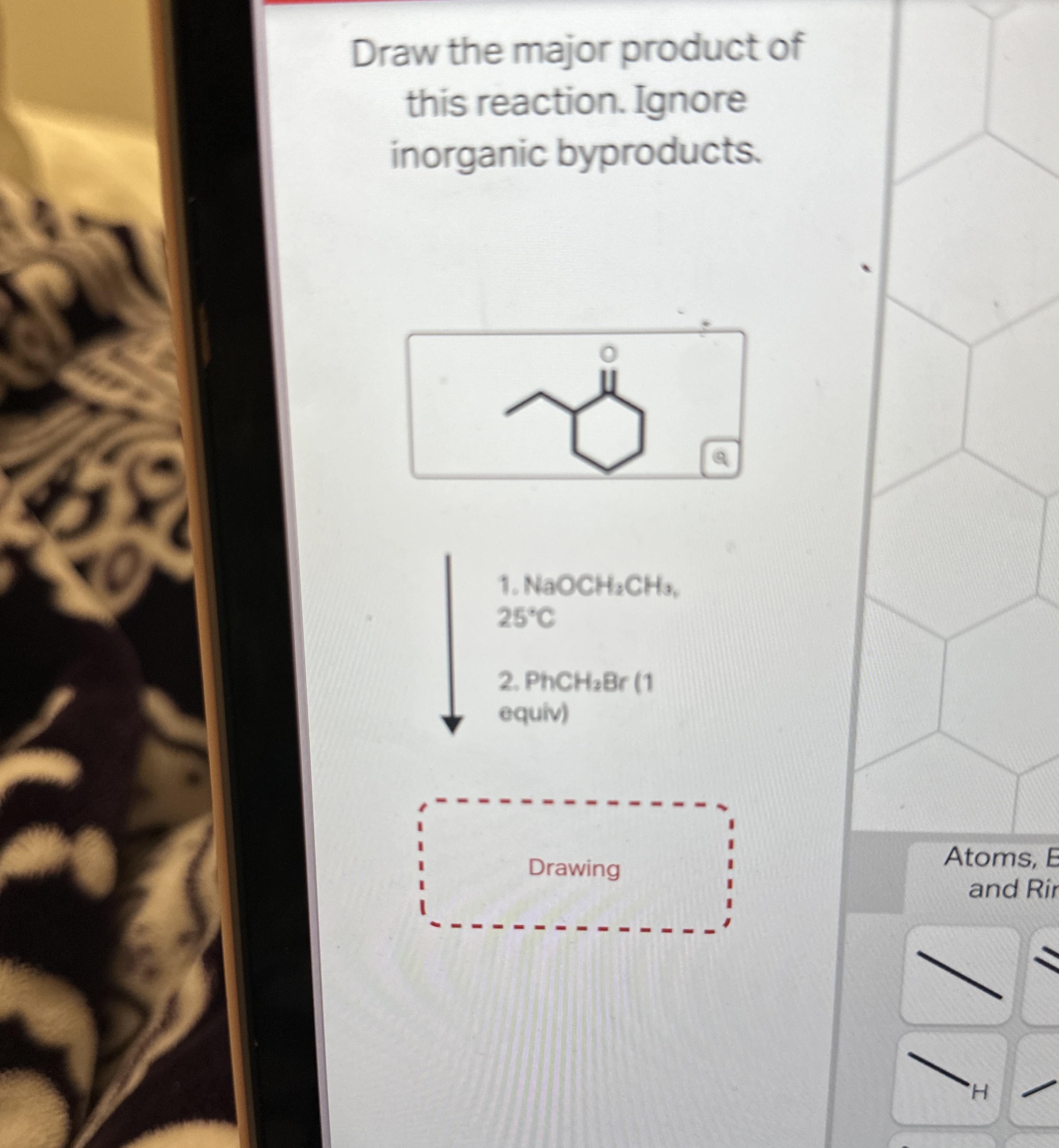 Solved Draw the major product of this reaction. Ignore | Chegg.com