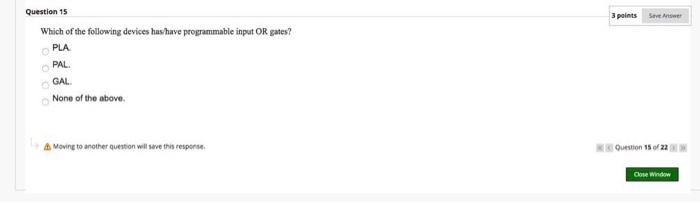 Solved Question 15 3 points Seven Which of the following | Chegg.com