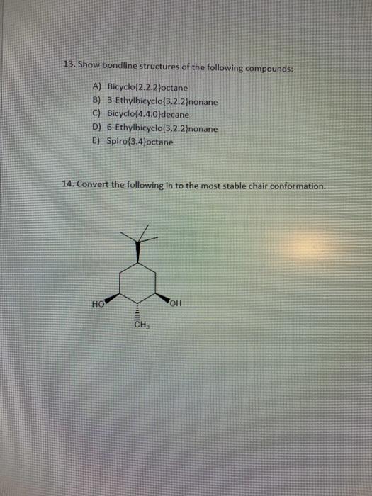 Solved MOLECULAR MODELS Construct the molecular models for | Chegg.com