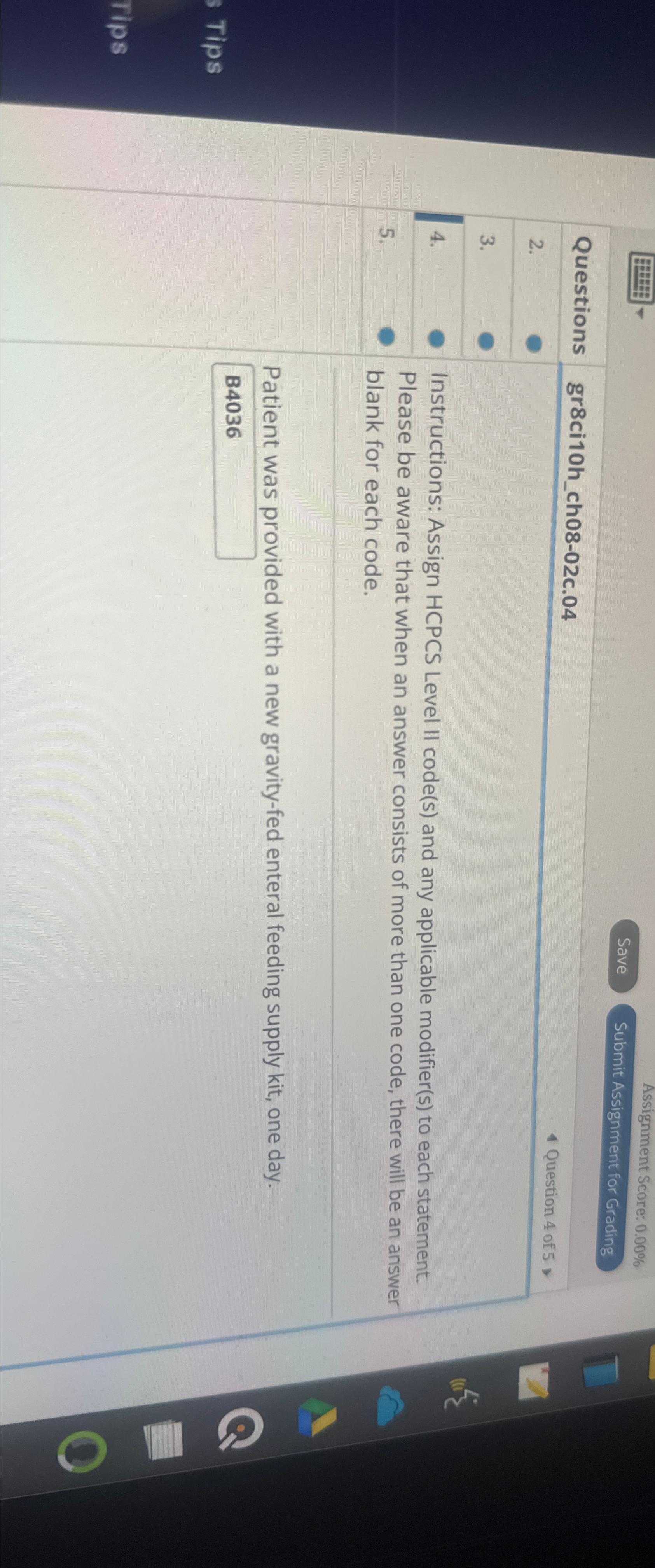 Solved Assignment Score: 0.00%Submit Assignment for | Chegg.com