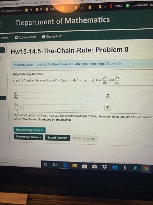 Solved math.msu.edu/webwork2/mth_234_ss20_97n8gr/Hw15-14.5-1 | Chegg.com