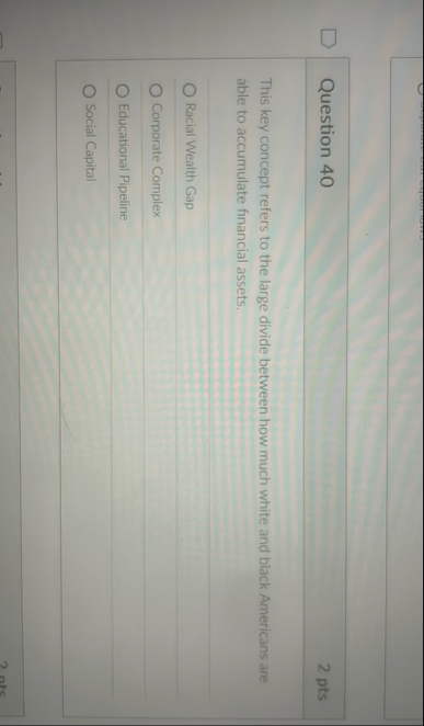Solved Question 402 ﻿ptsThis key concept refers to the large | Chegg.com