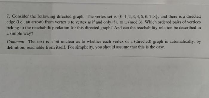 Solved 7. Consider the following directed graph. The vertex | Chegg.com Solved 7. Consider the following directed graph. The vertex | Chegg.com