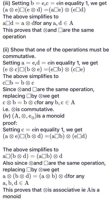 Solved A set Ahas two binary operations ⊗ and both with | Chegg.com