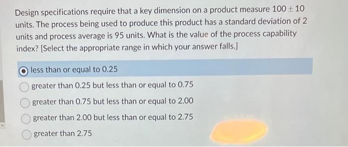Solved Design specifications require that a key dimension on | Chegg.com