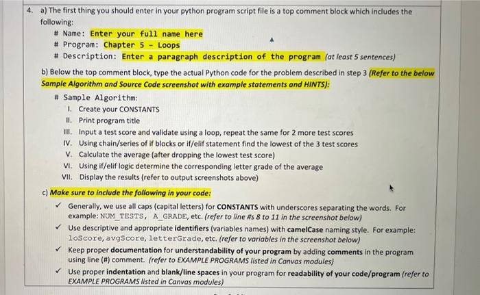 Solved You Will Develop A Test Grade Calculator Program As Chegg
