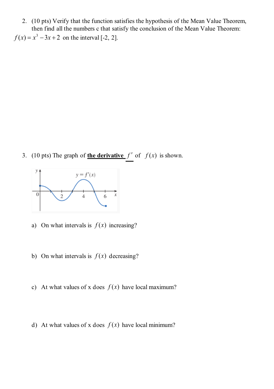 Solved (10 ﻿pts) ﻿Verify that the function satisfies the | Chegg.com