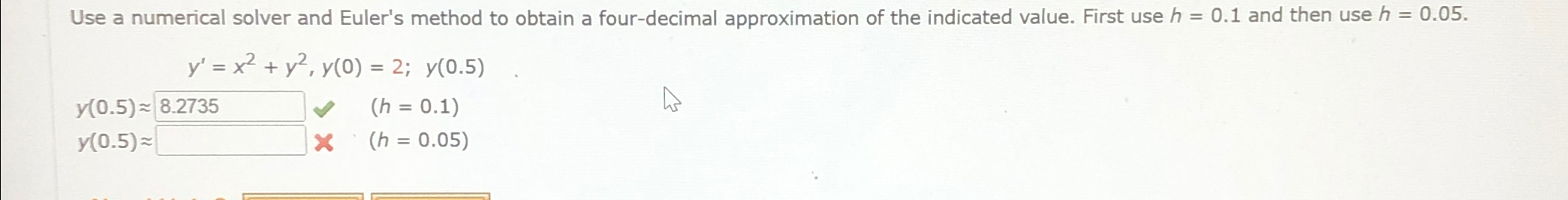 Solved Use a numerical solver and Euler's method to obtain a | Chegg.com Solved Use a numerical solver and Euler's method to obtain a | Chegg.com