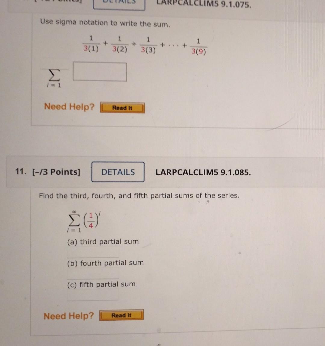 Solved Use sigma notation to write the sum. | Chegg.com