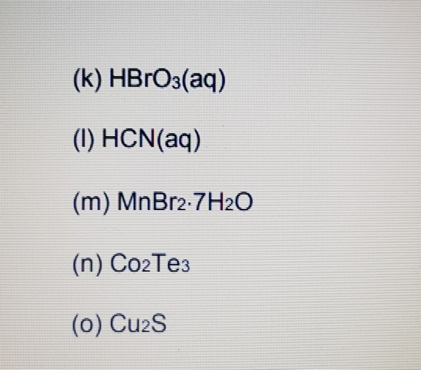 Solved QUESTION 14 : Name the following substances: (a) MgO2 | Chegg.com