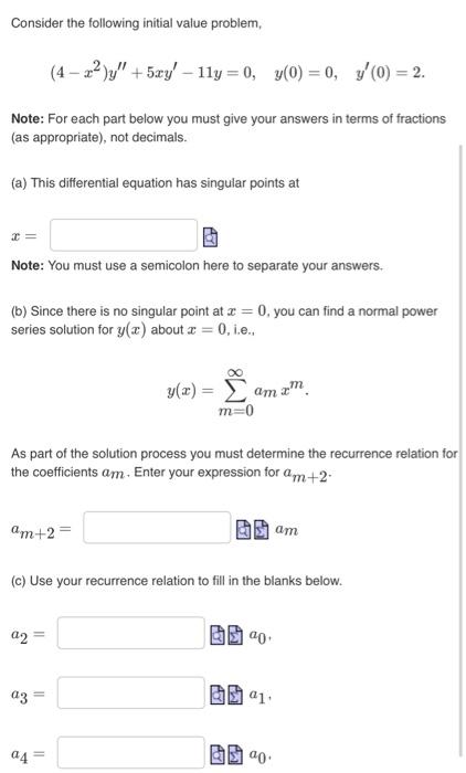 Solved Consider the following initial value problem, | Chegg.com