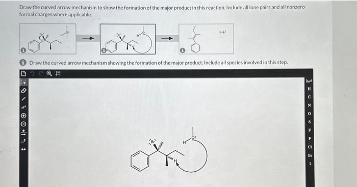 Solved Draw the curved arrow mechanism to show the formation | Chegg.com