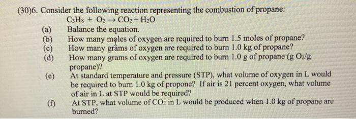 Solved (30)6. Consider the following reaction representing | Chegg.com