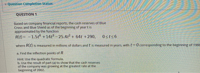 Solved Question Completion Status: QUESTION 1 Based on | Chegg.com